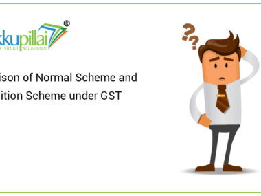 Comparison of Normal Scheme and Composition Scheme under GST