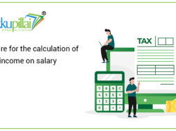 Procedure for the calculation of taxable income on salary