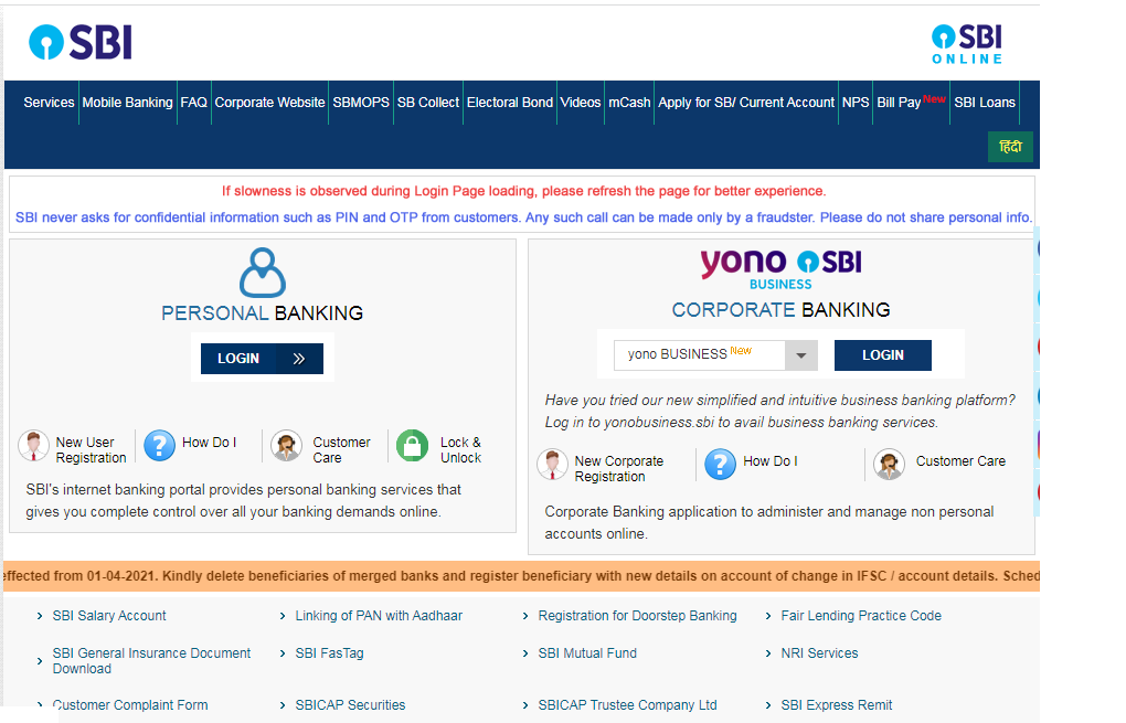 SBI Net Banking – Registration, Login, Balance Checking