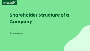 Shareholder Structure of a Company