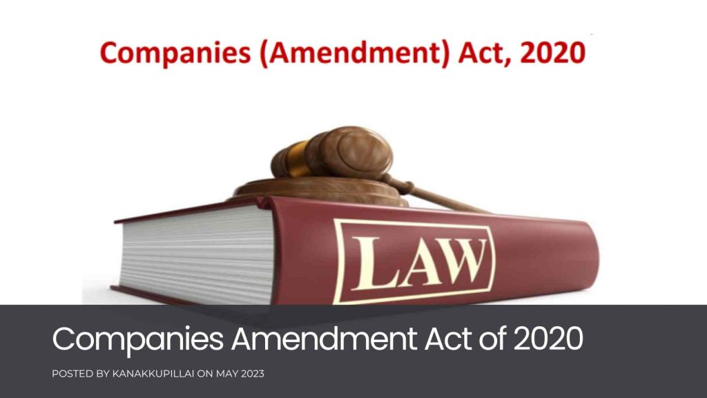 Companies Amendment Act 2020