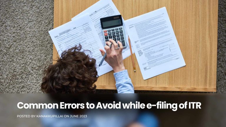 Common Errors to Avoid While E-filing Income Tax Returns