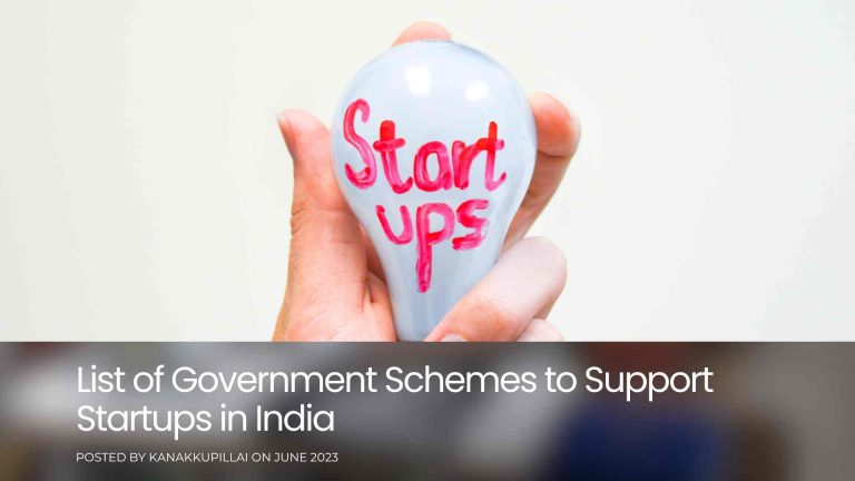 List of Government Schemes to Support Startups in India